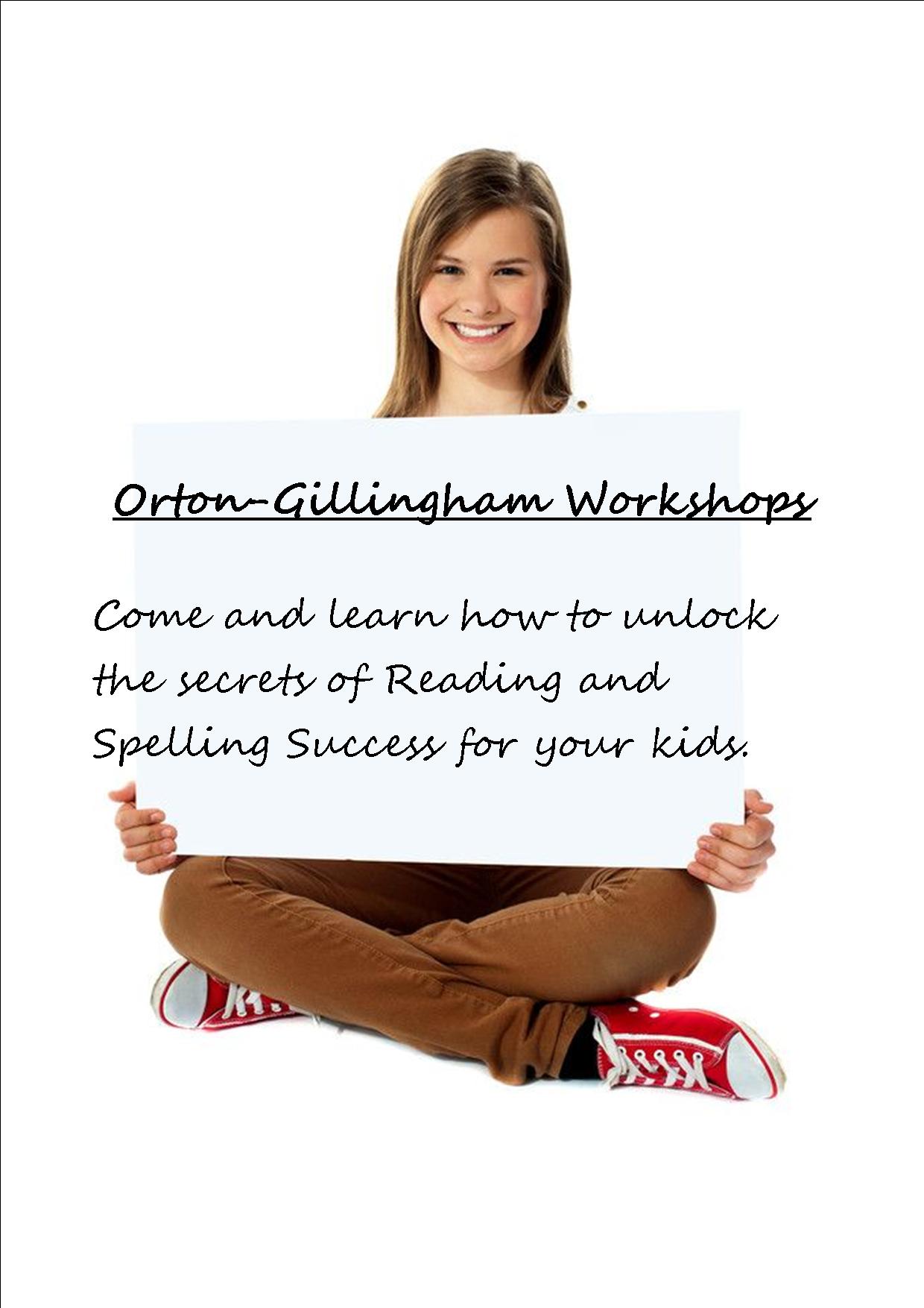 Workshops | Orton-Gillingham Tutoring
